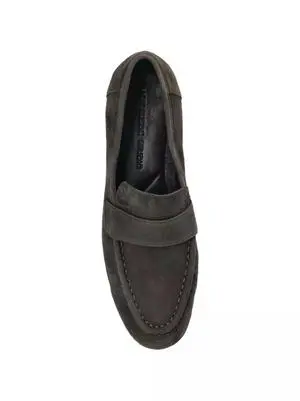 BLACK SUEDE STUDIO Arrow Suede Loafers