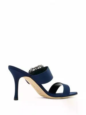 Manolo Blahnik Gable Jewel-buckle Sandals