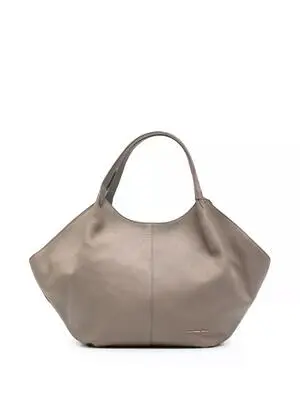 ALEXANDER SMITH Rachel Grained Leather Tote Bag - Neutrals