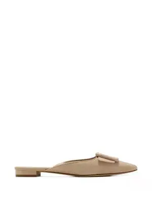 MANOLO BLAHNIK Maysale Suede Mules