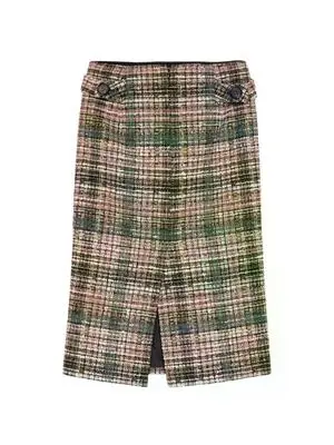 SHUSHU/TONG Bow Trimmed Straight Skirt