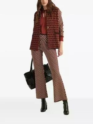 Malìparmi Jacquard-knit Cropped Trousers