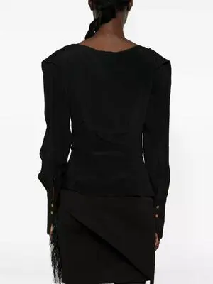 VIVIENNE WESTWOOD 2010s Draped V-neck Blouse