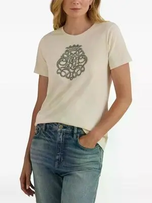 Ralph Lauren Beaded Crest-patch T-shirt