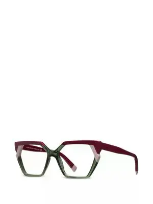 LAMARCA EYEWEAR Fusioni 156 Geometric-frame Glasses - Red