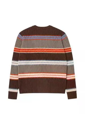 EDMMOND STUDIOS Striped Ribbed-knit Sweater