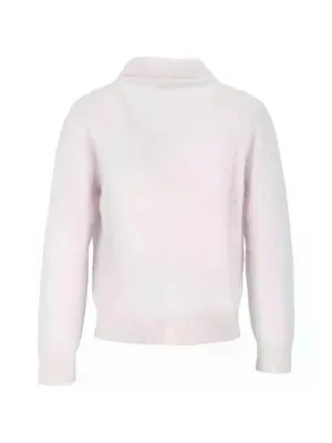 KANGRA Brushed Shawl-collar Sweater - Pink