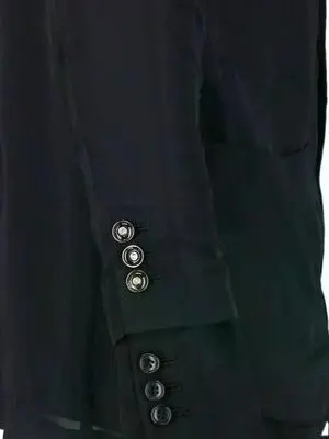 Comme Des Garçons Layered Notched-lapel Blazer