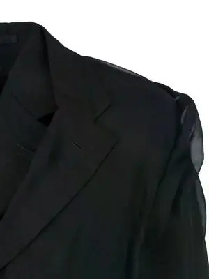 Comme Des Garçons Layered Notched-lapel Blazer