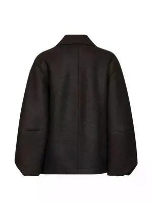 Harris Wharf London Single-breasted Wool-blend Coat