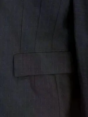 Junya Watanabe Pinstripe-pattern Cape-style Jacket