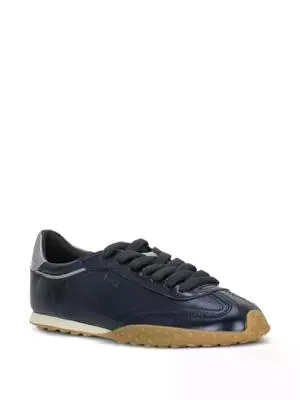 HOFF Metallic-effect Leather Sneakers - Blue
