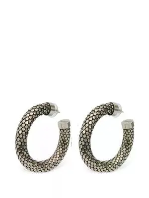Isabel Marant Étoile Gaia Mesh-effect Hoop Earrings - Silver
