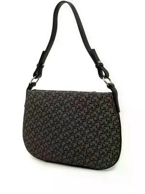 Loewe 2000-2026 Printed Canvas Hobo Bag - Grey