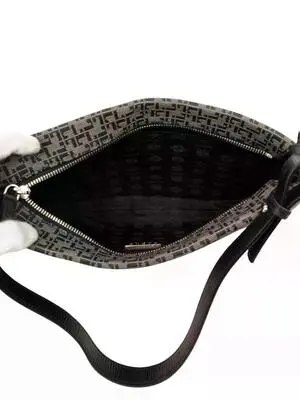 Loewe 2000-2026 Printed Canvas Hobo Bag - Grey
