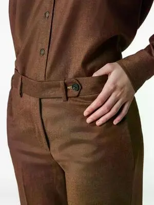 Paul Smith Wool-cashmere Flannel Bootcut Trousers