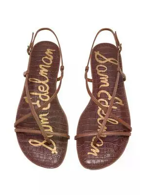 Sam Edelman Calla Strappy Leather Sandals - Brown