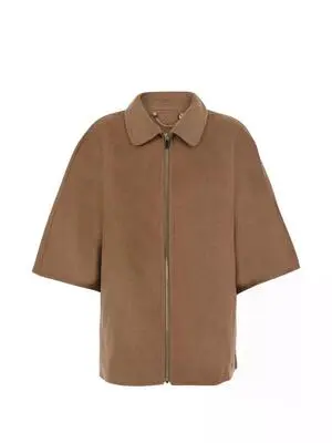GIOVANNI PARIS Clementine Faux-fur Collar Cape