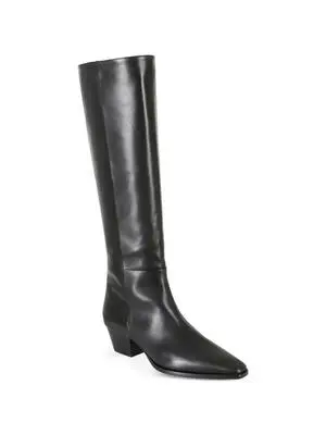 AeydĒ Medea Pointed-toe Knee-high Boots - Black