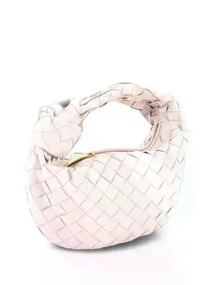 Bottega Veneta Bv Jodie Intrecciato Nappa Mini Hobo Bag - White