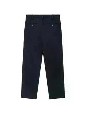 WHITE SAND Luke Pleated Jersey Trousers