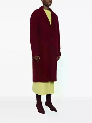 AMISH SUPPLIES Single-breasted Logo-patch Coat