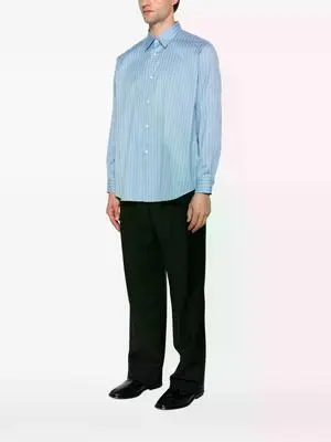 Auralee Striped-pattern Long-sleeve Shirt