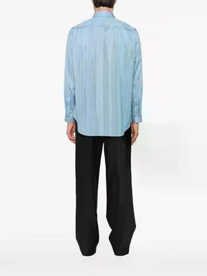 Auralee Striped-pattern Long-sleeve Shirt
