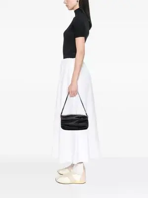 Loewe 2021 Pleated Nappa Bracelet Pouch Shoulder Bag