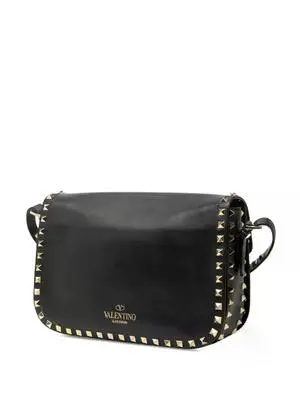 Valentino Garavani 2000-2017 Medium Leather Rockstud Flap Crossbody Bag