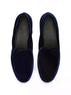 Loulou De Saison Bert Velvet Loafers
