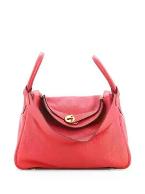 Hermès Lindy Bag Clemence 30 Shoulder Bag - Red