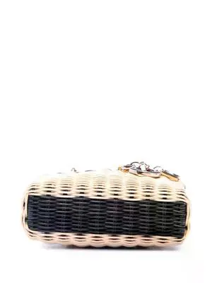 Dior 2023 Micro Wicker Oblique Lady D Joy Satchel
