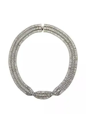 Isabel Marant Étoile Cara Crystal-embellished Choker - Silver