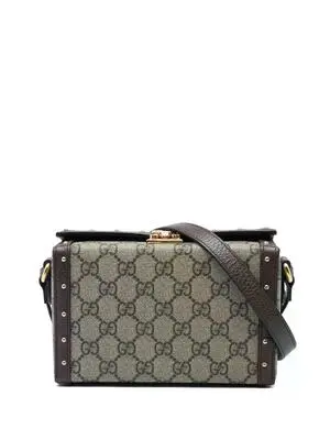 Gucci 2016-2026 Mini Gg Supreme Trunk Crossbody Bag - Neutrals