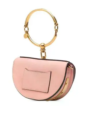 Chloé 2017 Small Leather Nile Bracelet Minaudiere Satchel - Pink