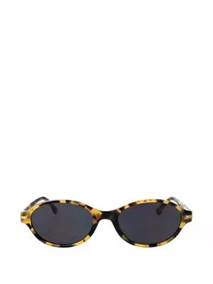 Victoria Beckham Oval-frame Sunglasses - Brown