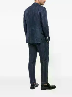Brunello Cucinelli Pinstripe-pattern Peak-lapel Suit
