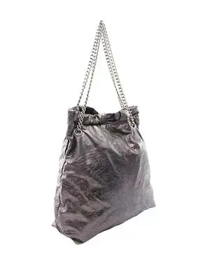 Balenciaga 2018-2026 Metallic Leather Crush Tote Bag