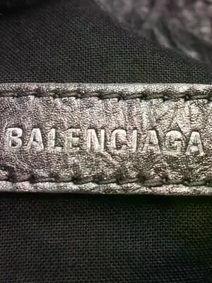 Balenciaga 2018-2026 Metallic Leather Crush Tote Bag