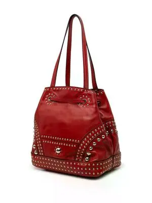 Prada 2013-2026 Large Studded Leather Bucket Bag