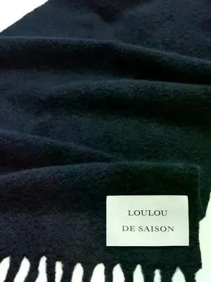 Loulou De Saison Santo Fringed Scarf - Blue