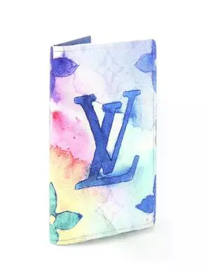 LOUIS VUITTON Pocket Organizer Limited Edition Monogram Watercolor Canvas Small Wallets