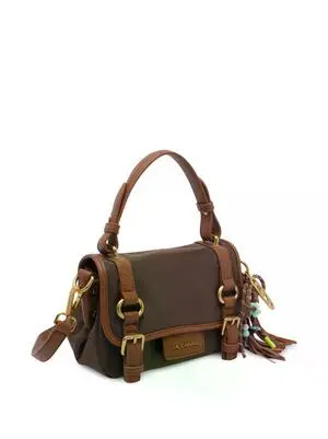 LA CARRIE Dark Wave Buckle-detail Tote Bag - Brown
