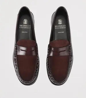 Brunello Cucinelli Patent Leather Penny Loafers