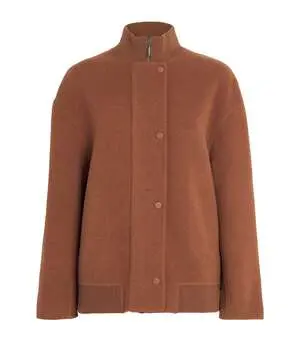 Max Mara Wool-blend Zip-up Coat