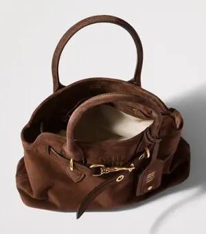 Miu Miu Suede Aventure Top-handle Bag