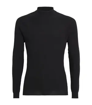 Sease Virgin Wool-blend High-neck Sweater - Blue