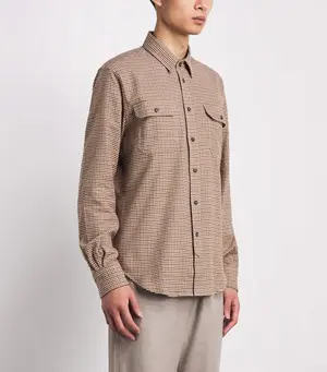Sease Brushed Cotton Flannel Military Shirt