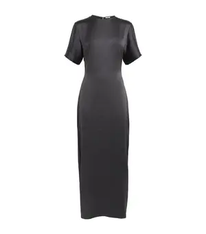 FFORME Satin Imogen Maxi Dress - Grey